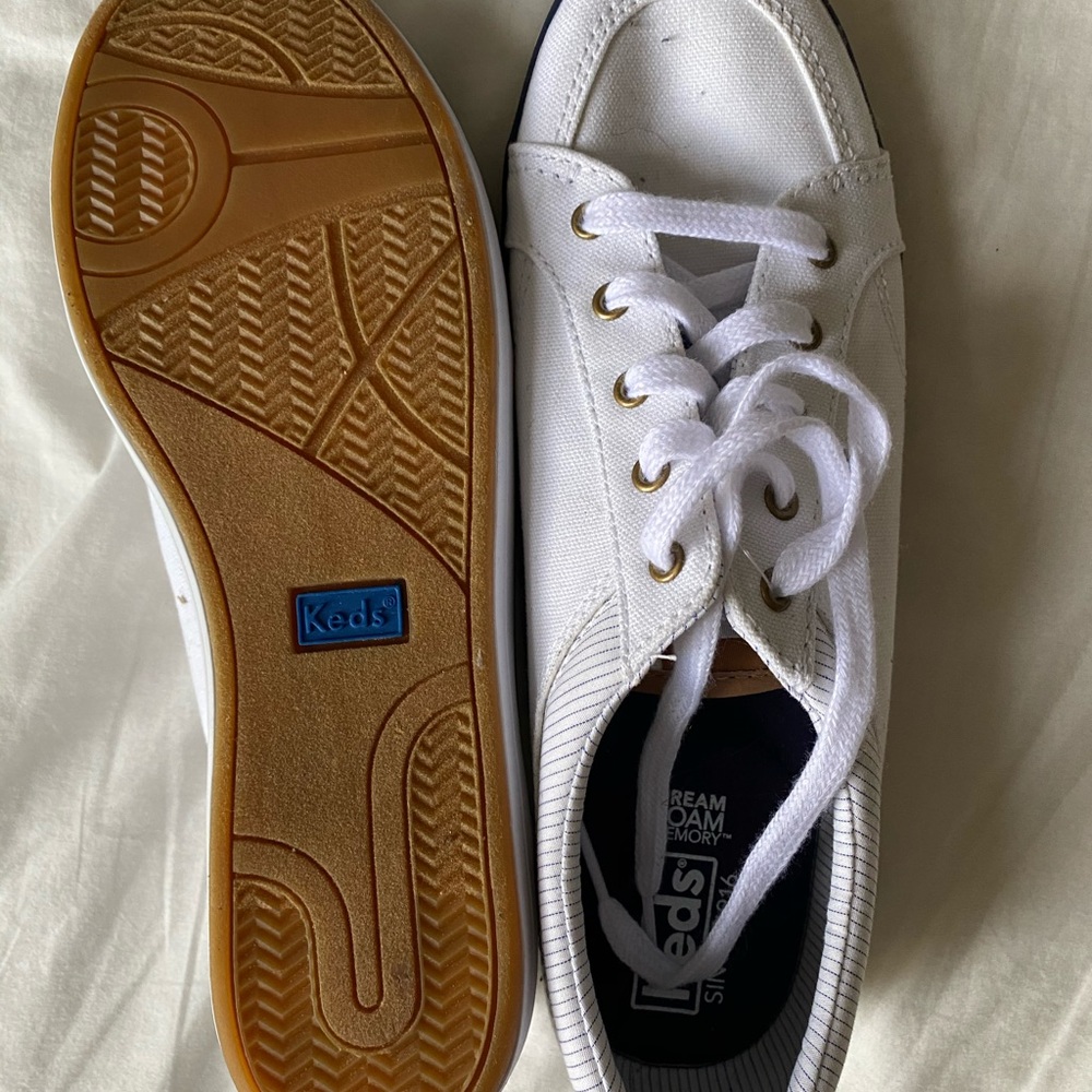 Keds White Canvas Sneaker - Gem